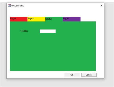Form Tab Colours Access World Forums