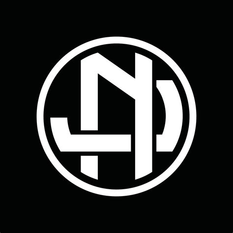 Nj Logo Monogram Design Template 16568489 Vector Art At Vecteezy