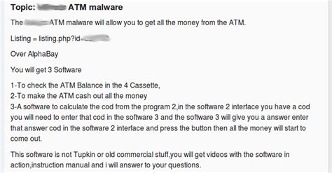 dangerous malware allows anyone to empty atms—and it s on sale