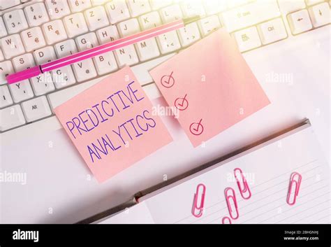 Handwriting Text Predictive Analytics Conceptual Photo Optimize Collection Achieve Crm Identify