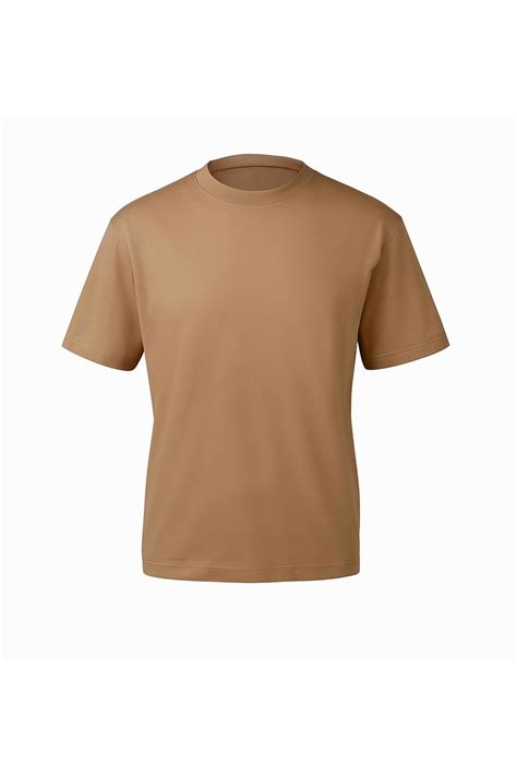 Beige Cotton And Pima Cotton T Shirt Mccann Bespoke Beige Cotton