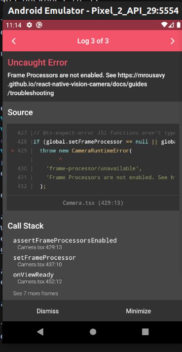 🐛 Frame Processorunavailable Frame Processors Are Not Enabled · Issue