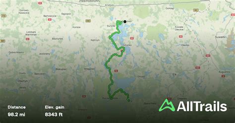 The Great Masurian Lakes Trail Warmian Masurian Poland Map Guide