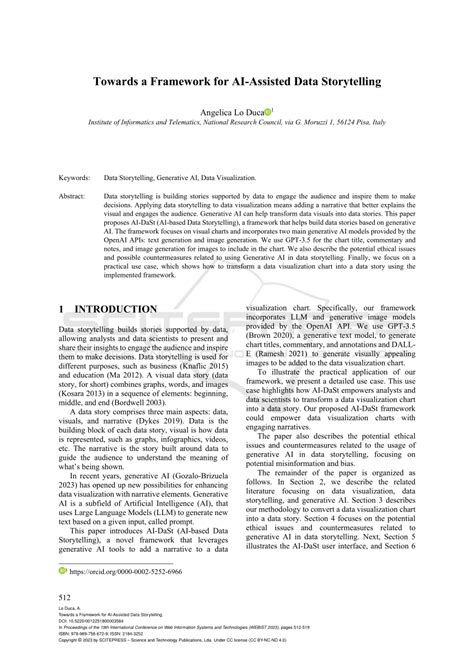 Pdf Towards A Framework For Ai Assisted Data Storytelling