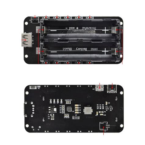 Double 18650 Lithium Battery Shield V8 5v3a 3v1a Power Bank Battery Charging