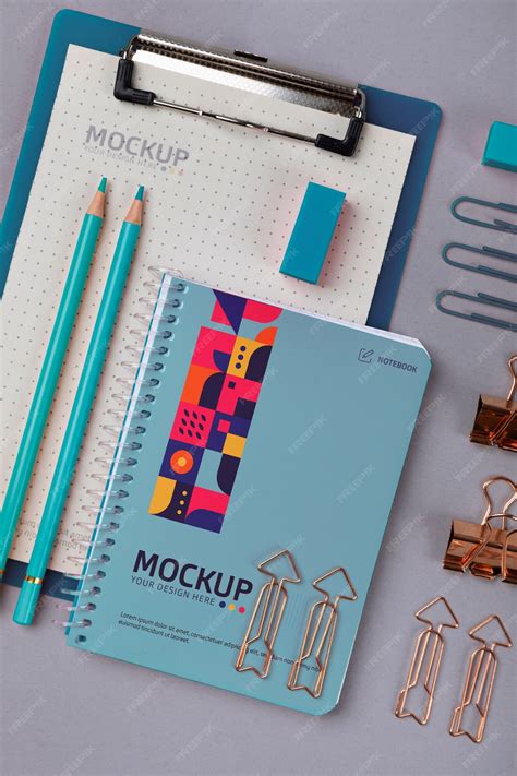 Premium Psd Stationery Mock Up For Memory And Office Reminder