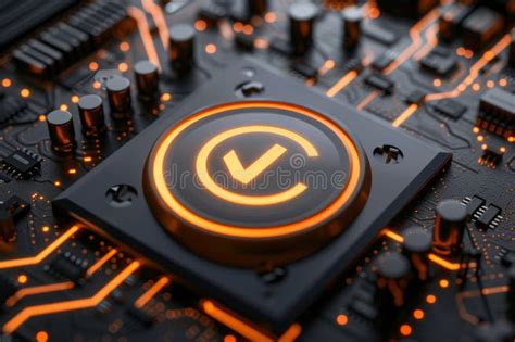 Cybersecurity Secure Connection On Motherboard For Ai Regulation Laws And Network Authentication