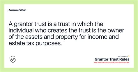 Grantor Trust Rules Awesomefintech Blog