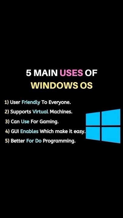 Main Uses Of Operating System Computer Basic Computerhardware