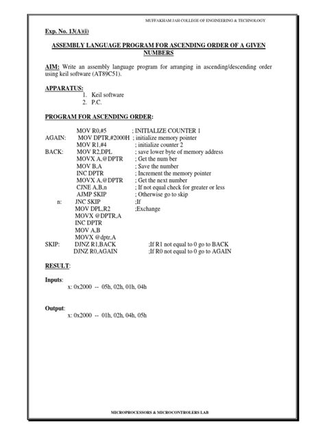 Data Transfer Sorting Pdf Pointer Computer Programming Assembly Language