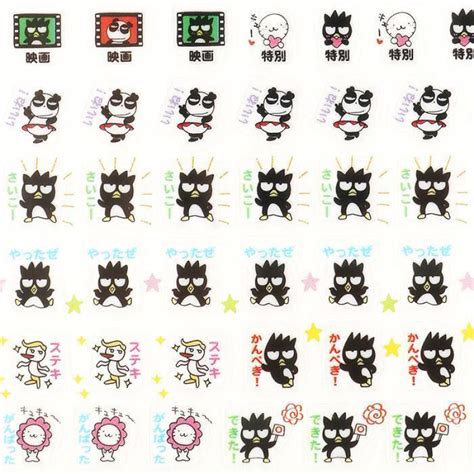 Sanrio Character Schedule Sticker Sheet Badtz Maru 4550337752272