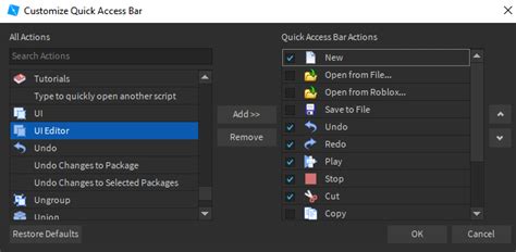 Option To Disable UI Editor Studio Features Developer Forum Roblox