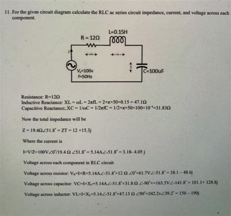 Rlc Ac Series Circuit Diagram