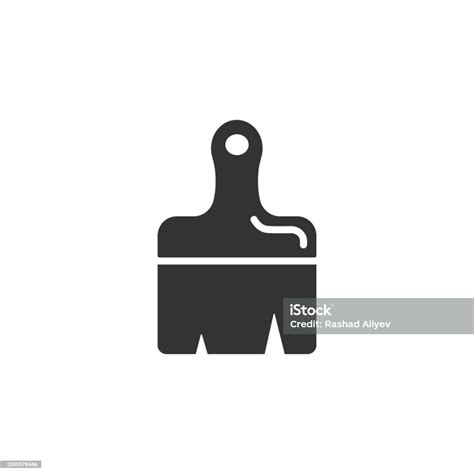 브러시 페인트 아이콘 Ui 및 Ux 웹 사이트 또는 모바일 응용 프로그램에 대한 간단한 벡터 그리기 도구 아이콘 개념에 대한 스톡 벡터 아트 및 기타 이미지 Istock
