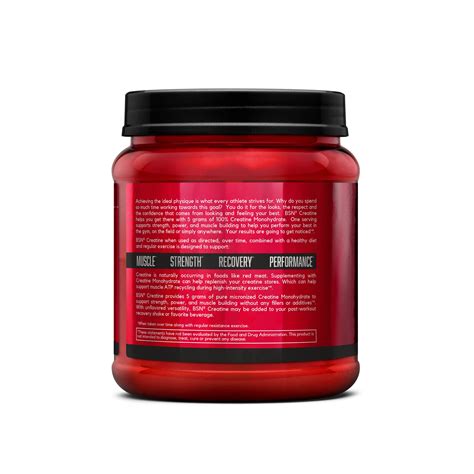 Bsn Micronized Creatine Monohydrate Powder Unflavored 2 Months Supply