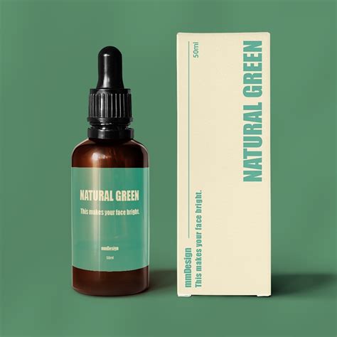 그린 화장품 디자인 패키지 포트폴리오 크몽