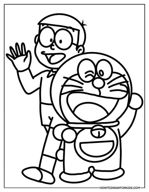 Doraemon Coloring Pages Free Printables Coloring Pages Doraemon Drawing Cartoon Characters