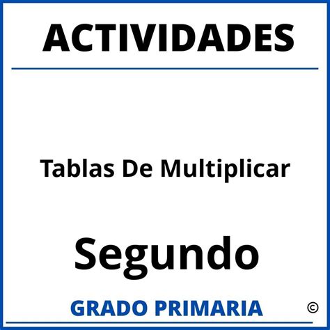 Tablas De Multiplicar Para Imprimir Stitch