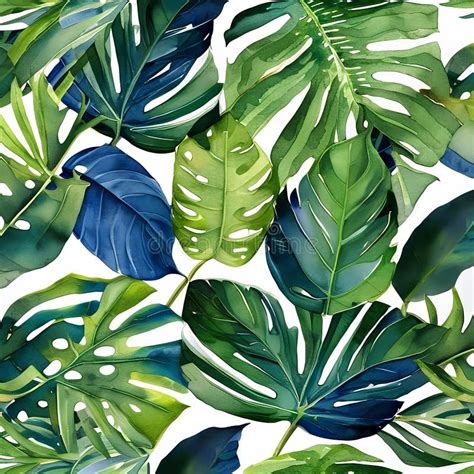 1555 Tropical Watercolor Leaves A Tropical And Watercolor Inspired