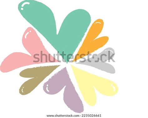 Love Heart White Background Vector Stock Vector Royalty Free