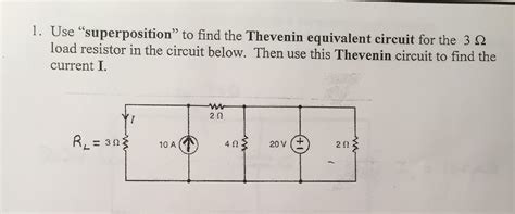 Solved Use Superposition To Find The Thevenin Equivalent