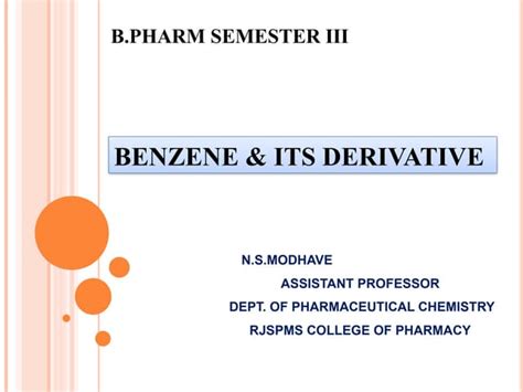 Benzene And Its Derivativesppt