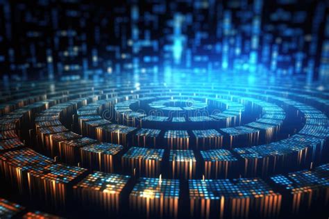 Minimalistic Abstract Background With Binary Code And Circuitry