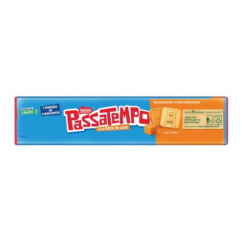 Biscoito Passatempo Recheado Doce De Leite 130g Paulistão Atacadista