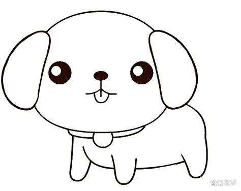 1 3岁儿童画画入门小狗怎么画简单笔画（流行16张） 儿童画图片大全