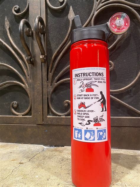 Fire Extinguisher Water Bottle Read Description Not A Real Fire
