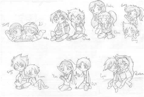 Cuddle Anime Chibi Couple Base El Titulo Dice Lo Que Contiene