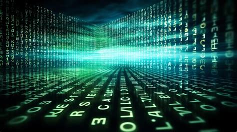 Premium Ai Image Abstract Digital Background With Binary Code And Ai