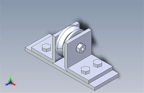 定滑轮 Step 模型图纸下载 懒石网