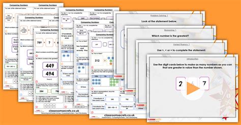 Comparing Numbers Year 3 Place Value Resource Pack Classroom Secrets Classroom Secrets