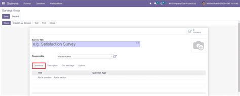 Survey Module In Odoo 16
