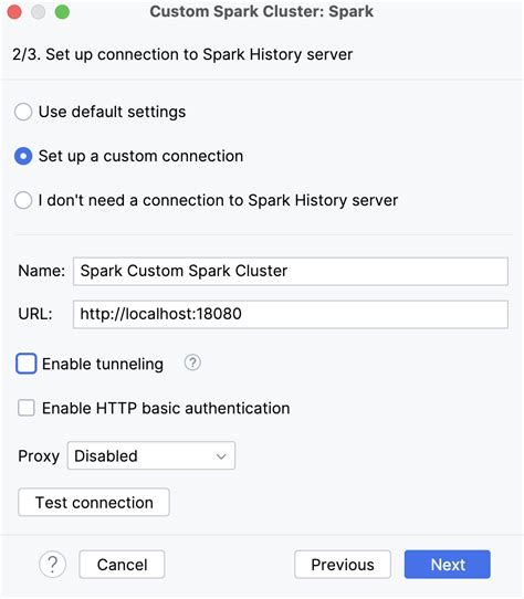 Custom Spark Cluster Datagrip Documentation