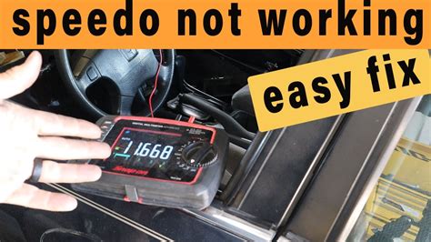 How To Fix A Speedometer Not Working Easy Speed Sensor Repair YouTube