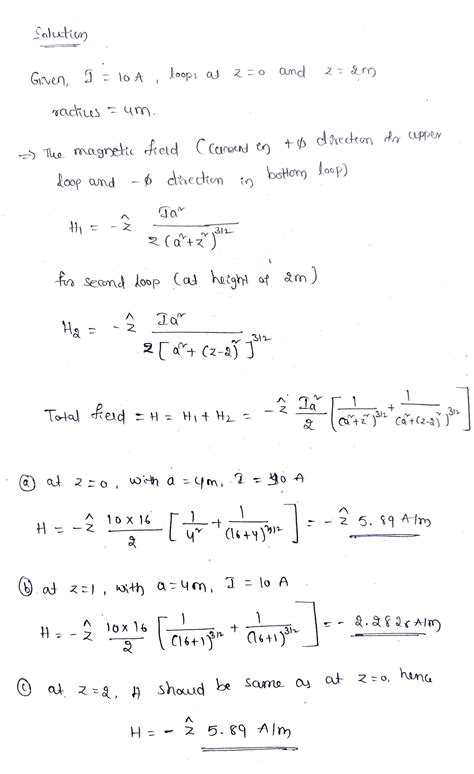 Solved 66 Two Parallel Circular Loops As Shown In Figure Carrying