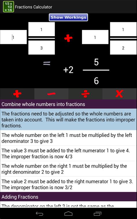 Fractions Calculator Worksheets Library