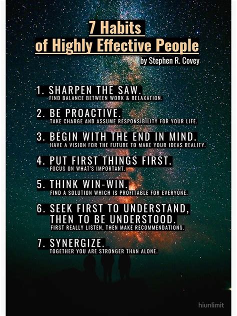The 7 Habitts Of Highly Effective People