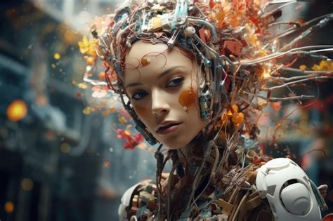 Premium Ai Image A Humanoid Android Artist Creating Intricate And Captivating Works Of Art Ai