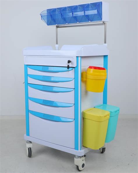 Hospital Clinic Medical Multi Function Crash Cart Abs Medication