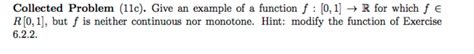 solved collected problem 11e give an example of a
