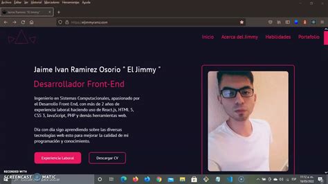 Jaime Ivan Ramirez Osorio En Linkedin Portafolio React Css3 Frontend Programacion
