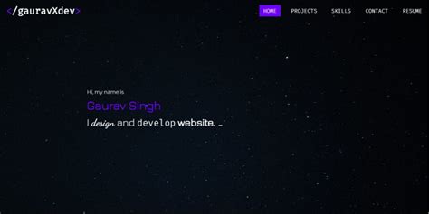 Gaurav Singh On Linkedin Webdeveloper Portfoliowebsite Codingjourney