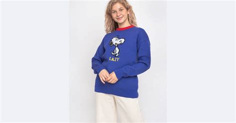 Sweater Lazy Oaf Lazy Oaf X Peanuts Lazy Snoopy Knit Sweater Freshlabels Cz