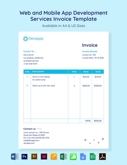 12 FREE Sample Invoice Templates Adobe PDF Template Net