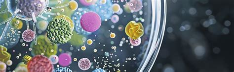 Electronic Microscope Shows The Complex Shape Of Various Colourful