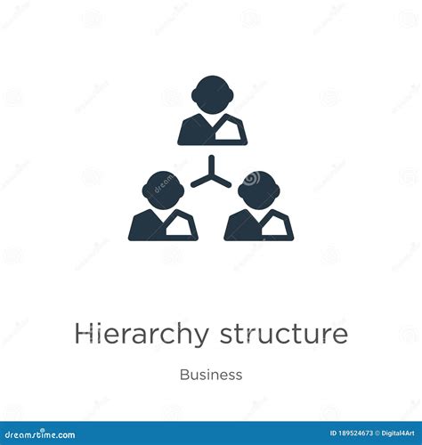 Hierarchy Structure Icon Vector Trendy Flat Hierarchy Structure Icon From Business Collection