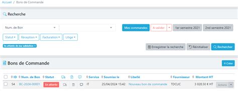 Valider Un Bon De Commande Boomerang Web
